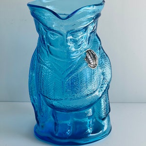 Vintage Kanawha Glass Blue Toby Pitcher: George Washington Colonial Man ...