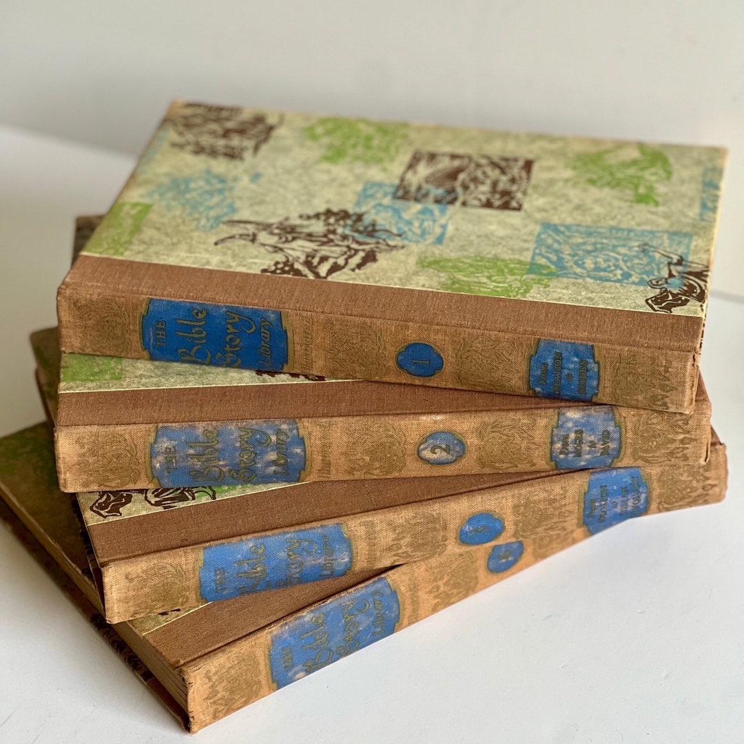 Vintage 1956 the Bible Story Library Volume 1-4 Religious Christian ...