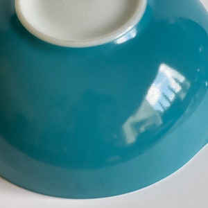 Pyrex Horizon Blue 444 4 Qt Cinderella Nesting Bowl Solid Blue Aqua Mid ...