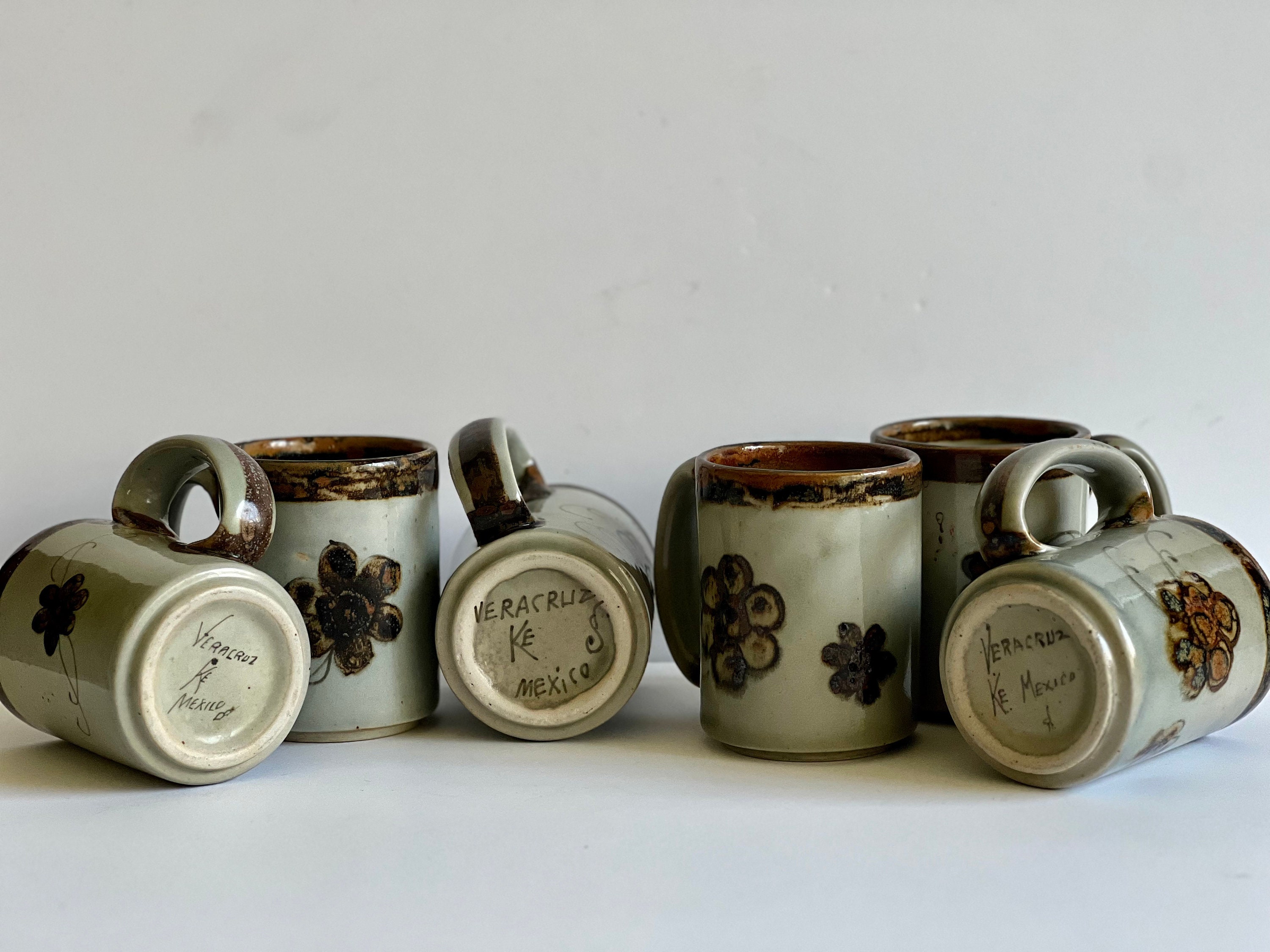 Ken Edwards Mexican Pottery Veracruz Pattern 7 Piece Tea - Etsy