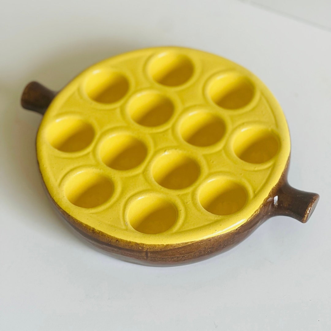 Vintage French Depose Escargot Serving Dish Oven to Tableware Snail Pot ...