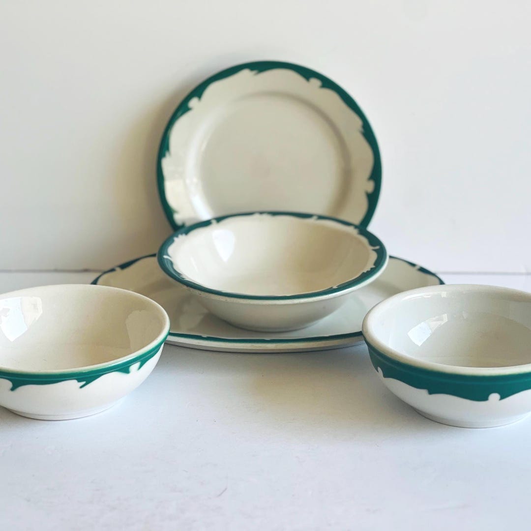 Vintage Restaurant Ware Assortment of Bowls Saucer Platter Buffalo ...