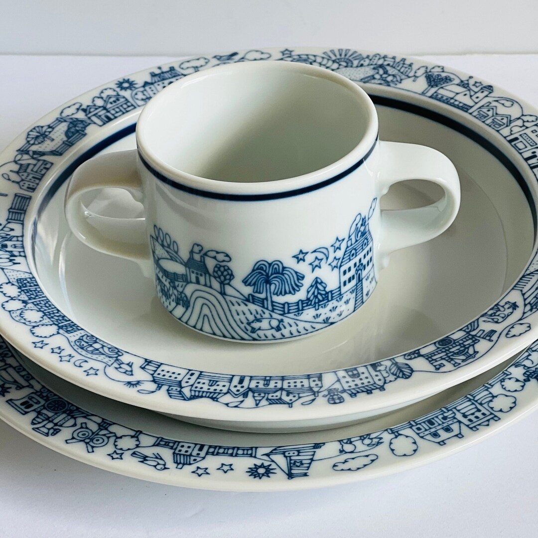 Vintage Dansk Bistro for Kids 3 Piece Childs Dinnerware Set - Etsy