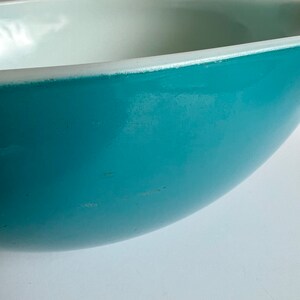 Pyrex Horizon Blue 444 4 Qt Cinderella Nesting Bowl Solid Blue Aqua Mid ...