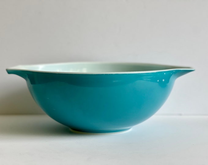 Pyrex Horizon Blue #444 4 Qt Cinderella Nesting Bowl Solid Blue Aqua ...
