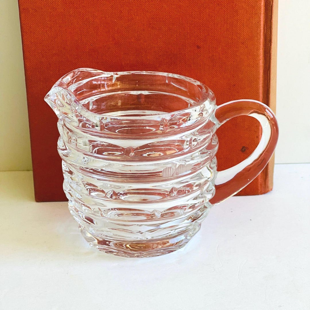 Shannon Crystal Beehive Milk Pitcher Creamer With Etched Bees - Etsy