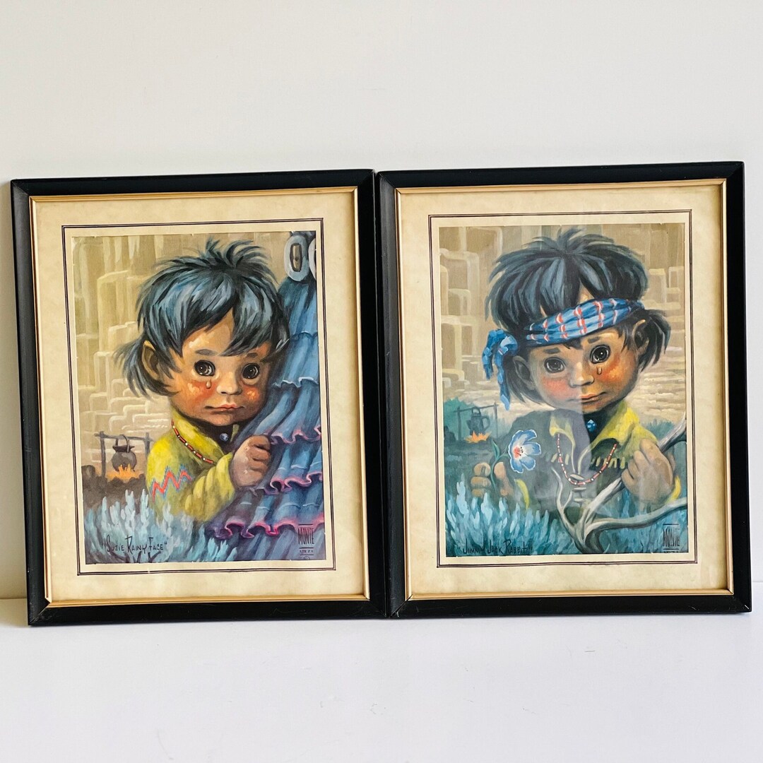 Monte Monteague Framed Prints 1971: Jimmy Jack Rabbit and Suzie Rainy ...