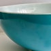 Pyrex Horizon Blue 444 4 Qt Cinderella Nesting Bowl Solid Blue Aqua Mid ...