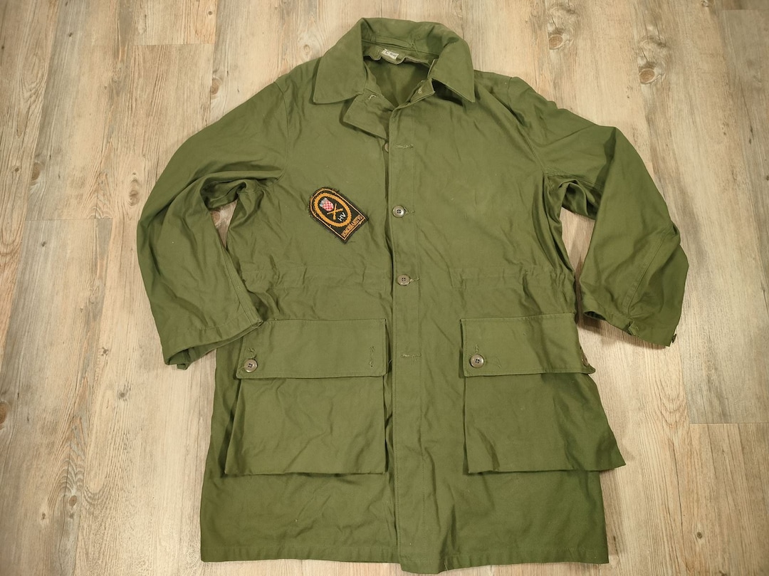 Vintage C50 Olive Green Swedish Jacket - Original Model With Croatian ...
