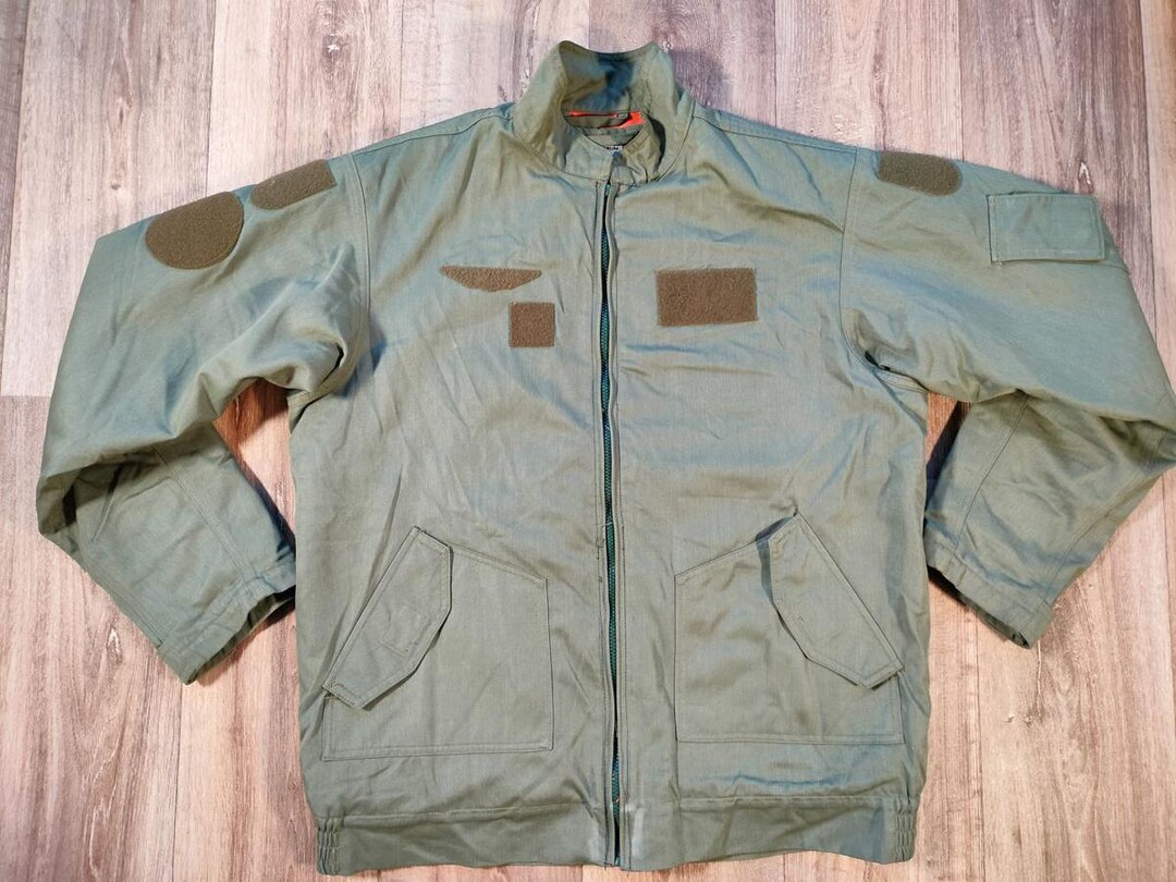 Vintage Olive Green Fire-retardant Jacket – Heat-resistant Technical ...
