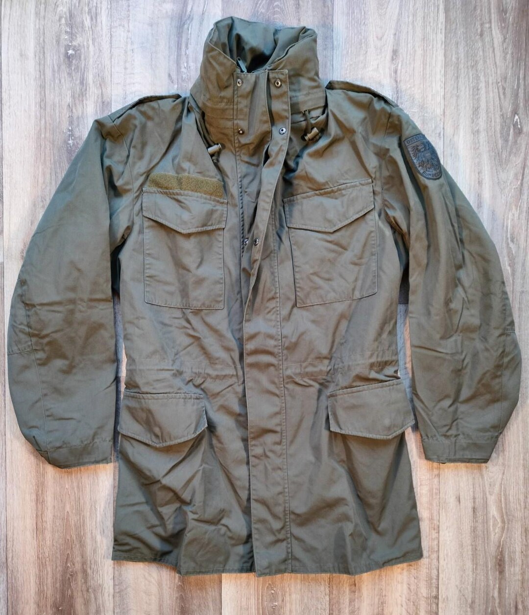 Vintage Khaki Waterproof Jacket – Gore-tex – Rugged Utilitarian Cut ...