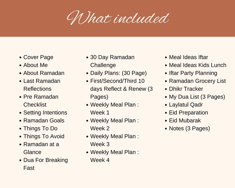 Ramadan Planner 2026, Editable Canva Template, Printable PDF (digital ...