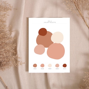 Boho Brand Color Palette Canva With Hex Code, Color Palette Bundle ...