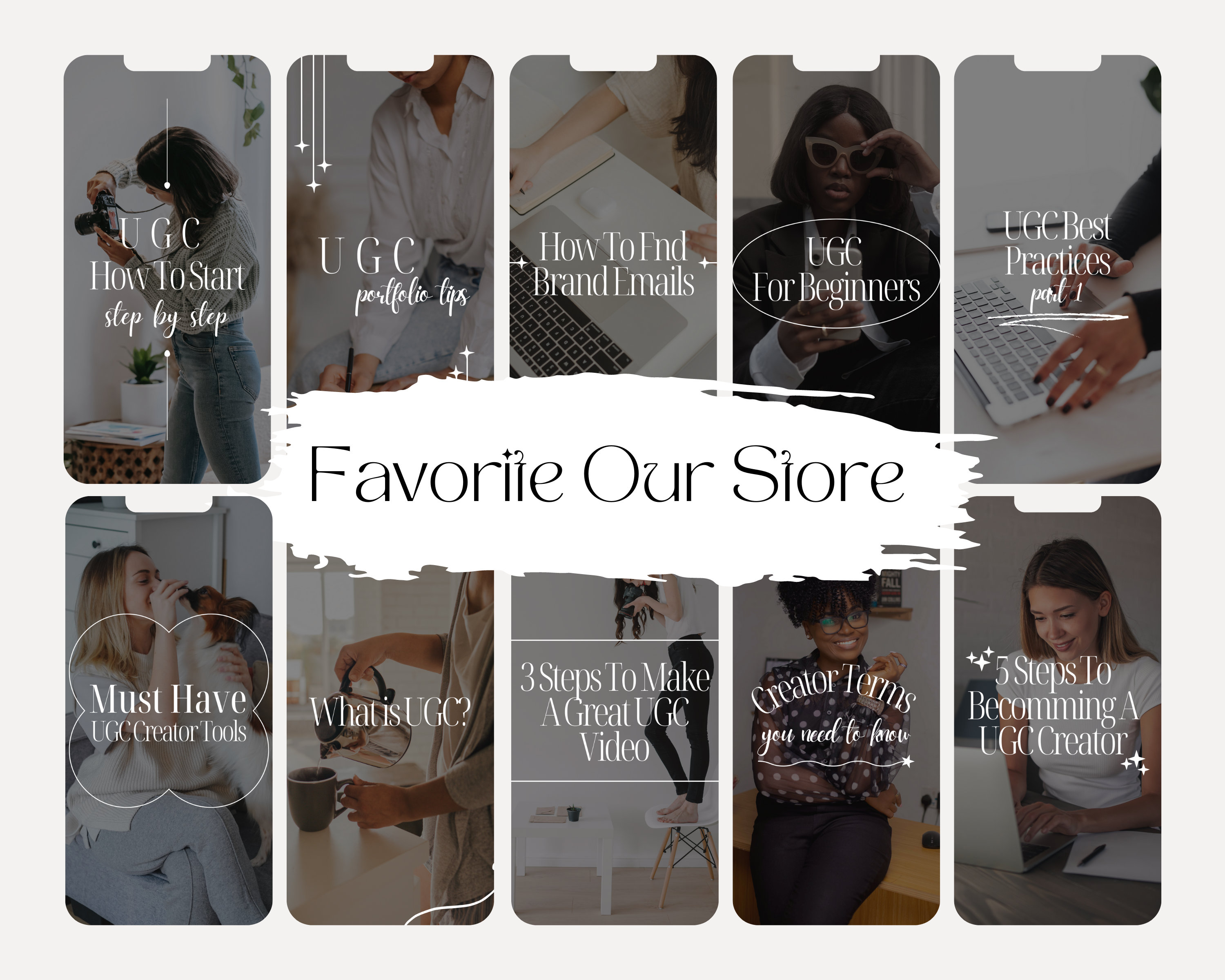 UGC Instagram Reel Templates | Content Creator Reel Covers | Reel Cover ...