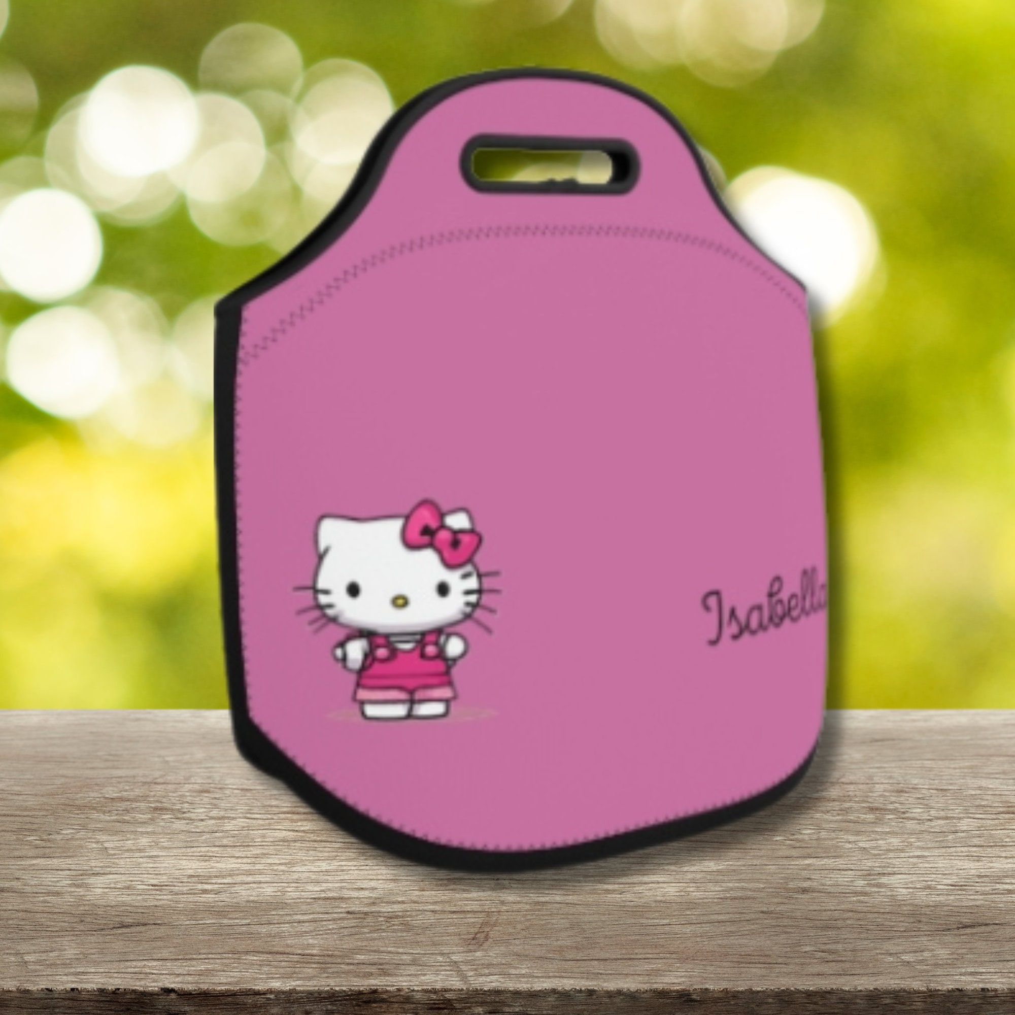 Hello Kitty Lunch Bag Custom Name Lunch Bag Pink Lunch Bag Pink Hello ...