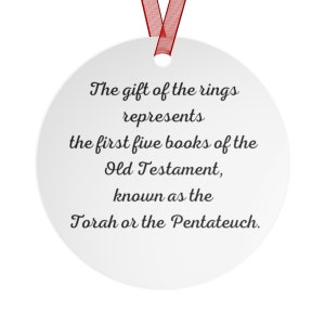 12 Days of Christmas Ornament, Five Golden Rings Ornament, Special ...