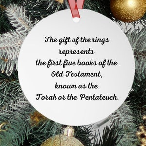 12 Days of Christmas Ornament, Five Golden Rings Ornament, Special ...