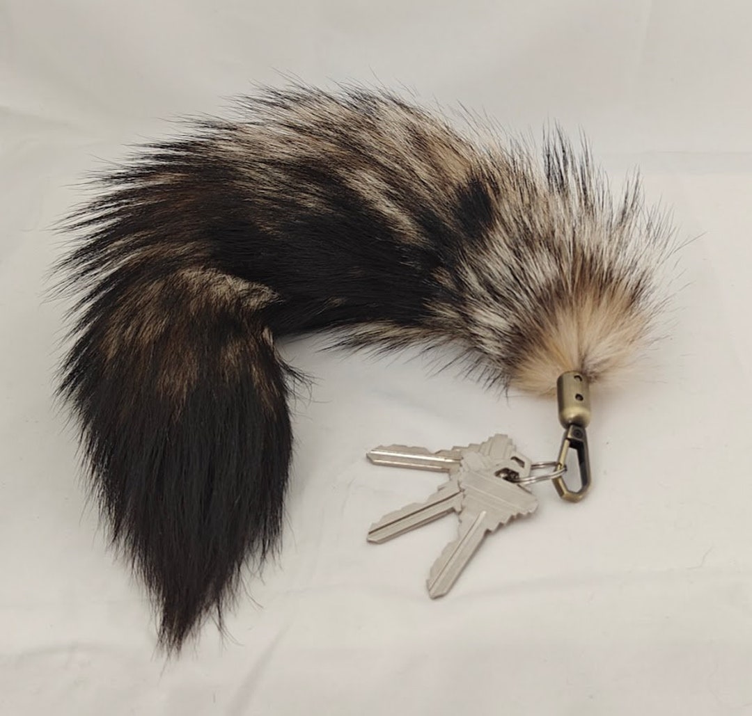 Kit Fox Tail Keychain - Etsy