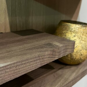 Oak Round Wall Rack With Walnut Planks 60 Cm - Etsy