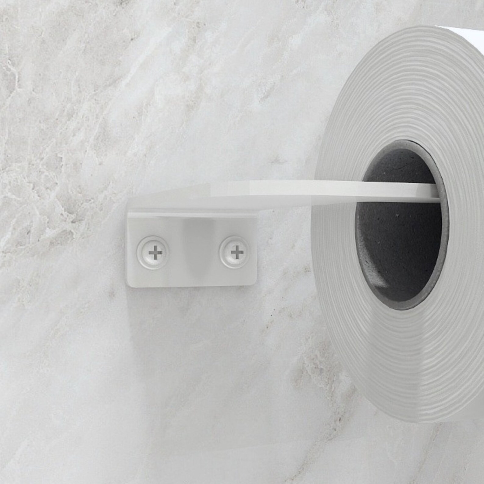 Metal Toilet Paper Holder, Bathroom Roll Hanger, Wall Mounted Stainless ...