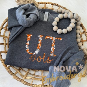 TN Vols Sweatshirt, Vols Sweatshirt, Floral Vols Sweater, Floral Vols ...
