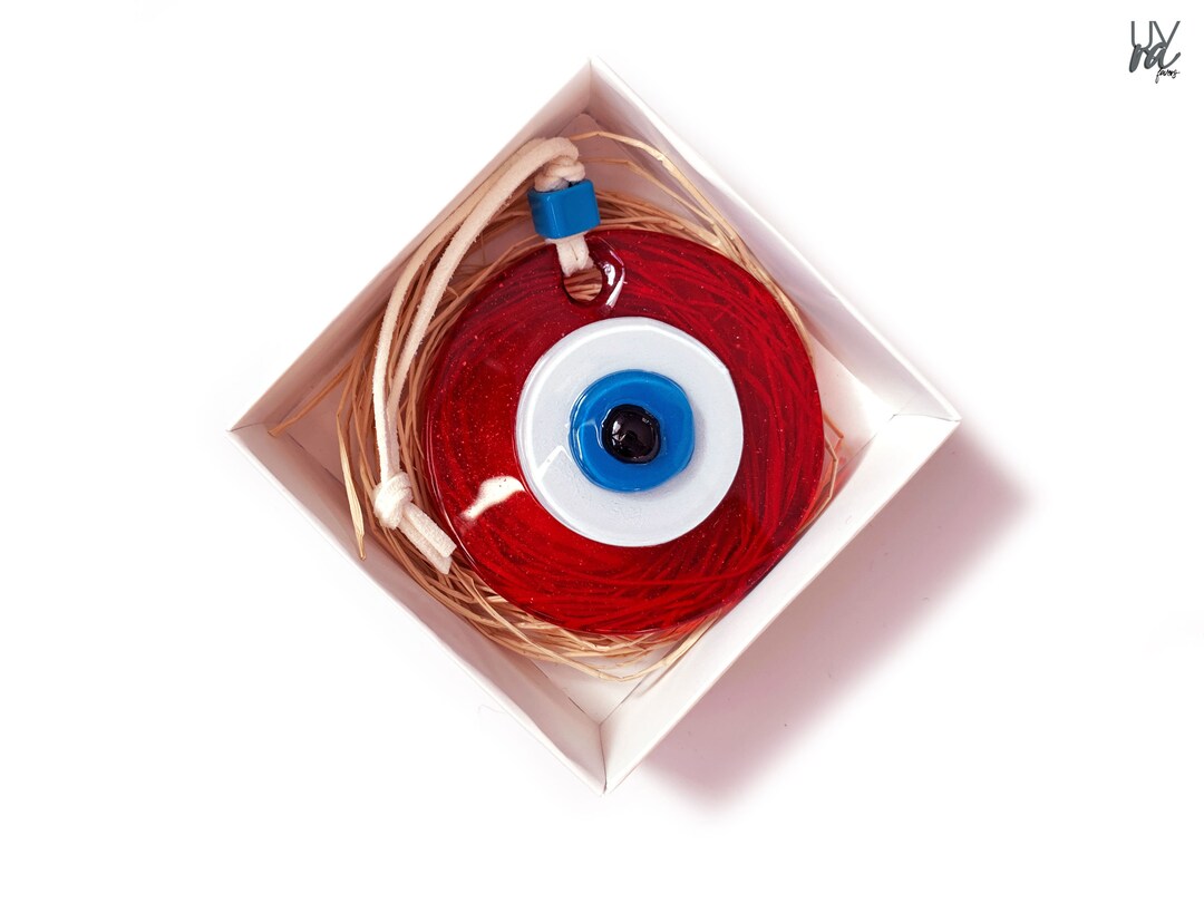 Evil Eye Transparent Red Handmade Evil Eye Decor Good Luck - Etsy