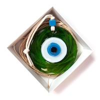 Metallic Evil Eye Protection Decoration With an Elephant and a Horse ...