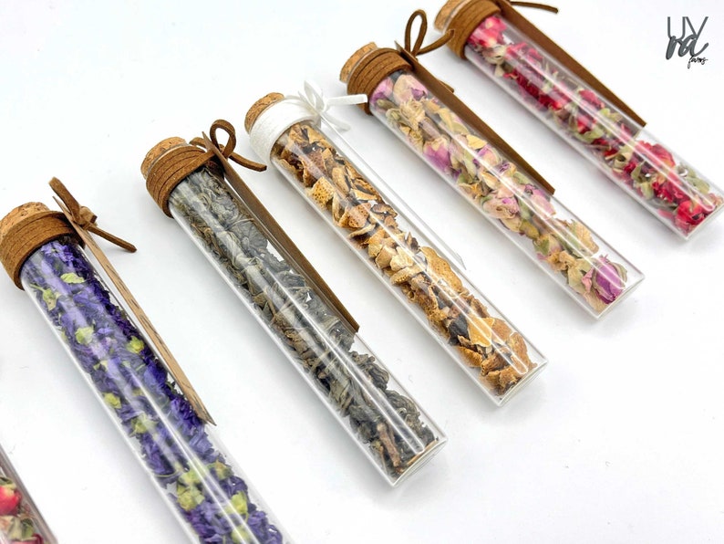 Personalized Wedding Tea Favors for Guests: Bulk Glass Test Tubes With ...