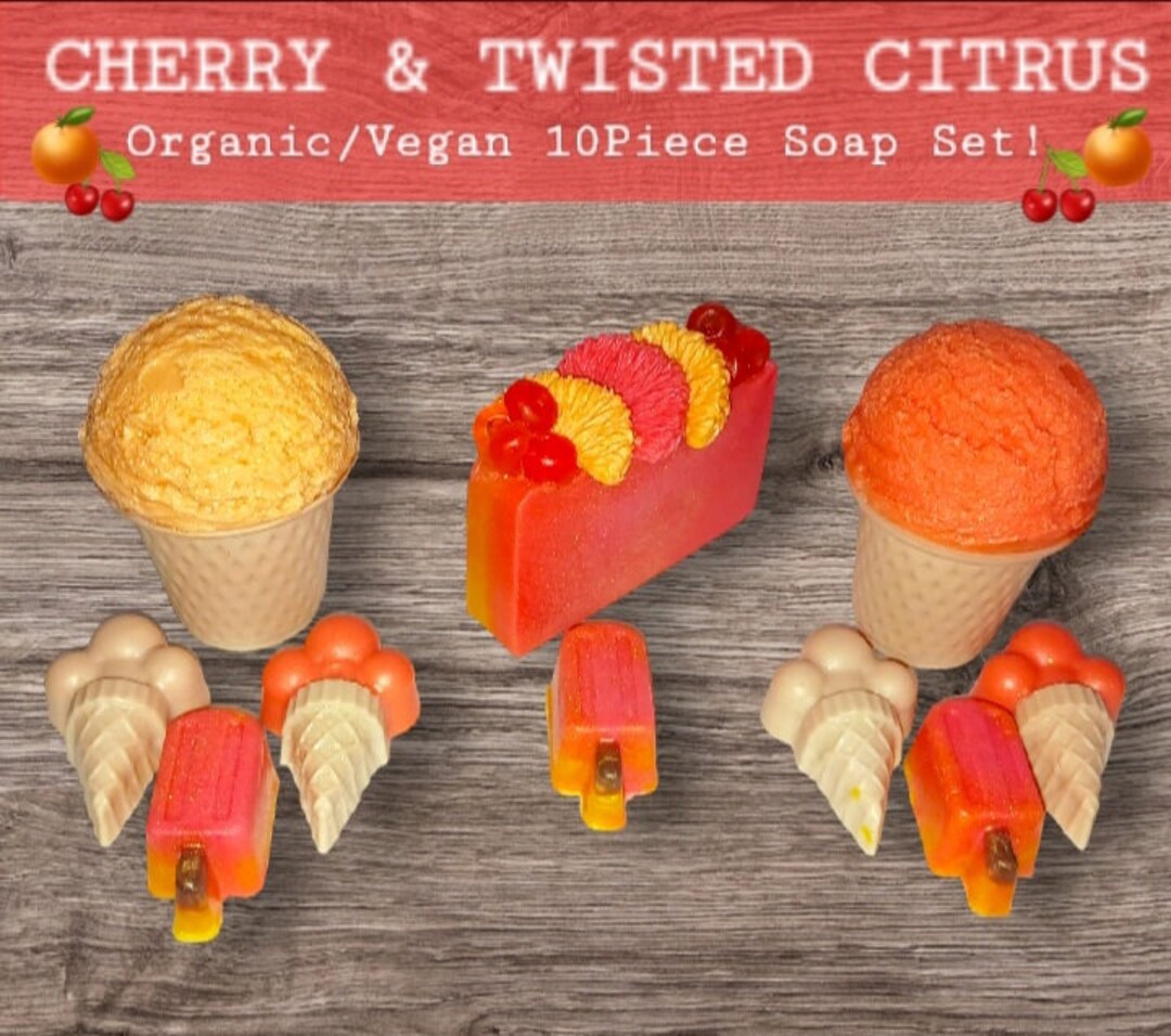 Ice Cream Dreams Soap Gift Set Cherry N Twisted Citrus Dessert Soaps ...