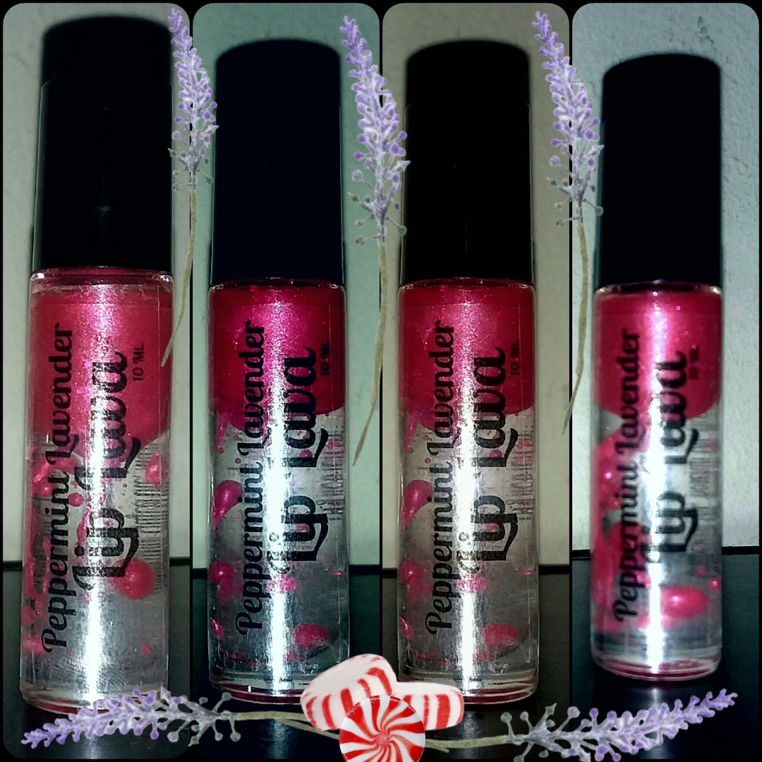 Peppermint Lavender Lip Oil: Vegan Hydrating Lip Gloss - Etsy