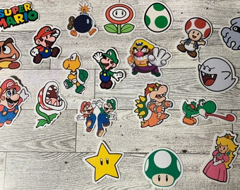Super Mario Printable Stickers - Etsy