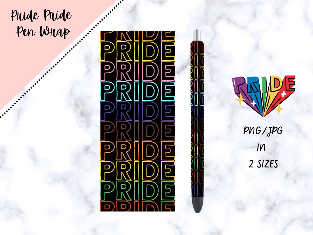 Pride Pride Digital Pen Wrap Templatepen Wrap Pngpen Wrap - Etsy