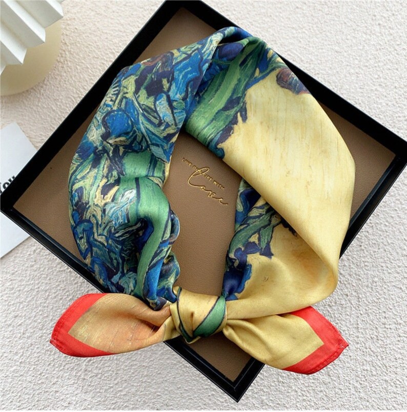 Silk Square Scarf Women's Scarf Fashion Scarf Bandana - Etsy