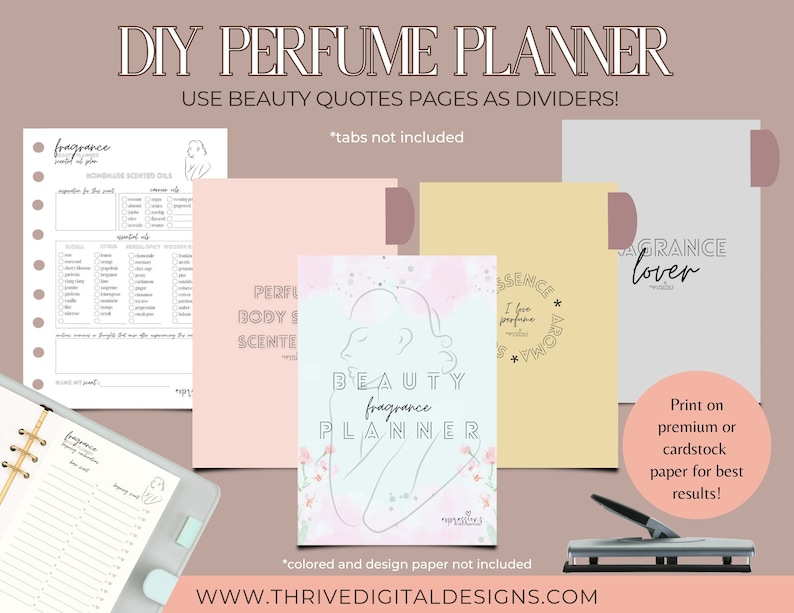 Fragrance Planner Printables: Inventory, Wishlist, Layering (PDF ...