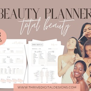Total Beauty Printables Bundle | Beauty Planner | Makeup | Skin+body ...