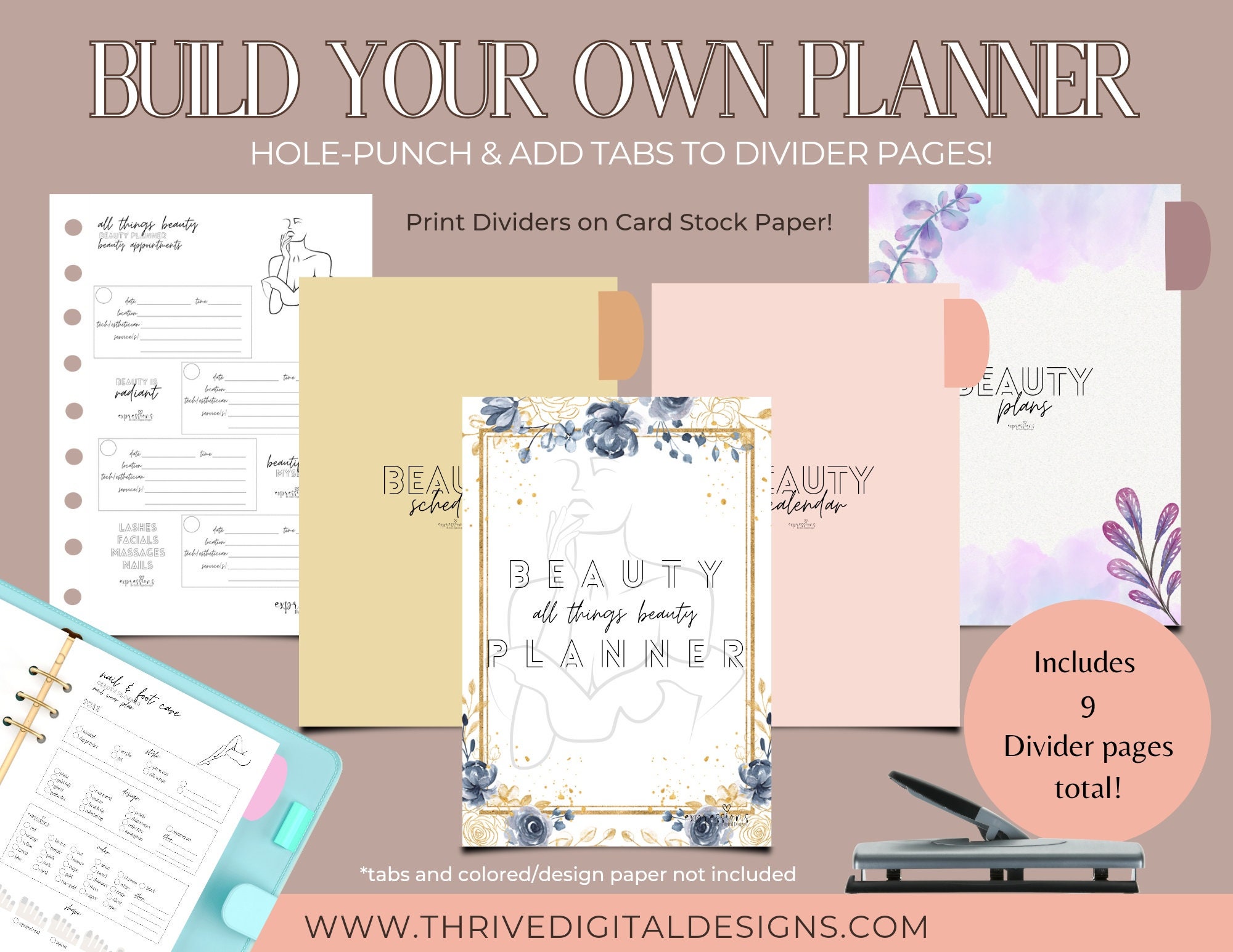 All Things Beauty Printables Bundle Beauty Planner Makeup Skinbody Care ...