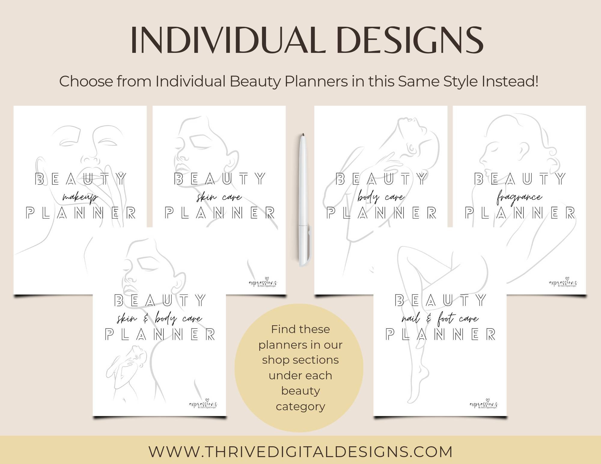 All Things Beauty Printables Bundle Beauty Planner Makeup Skinbody Care ...