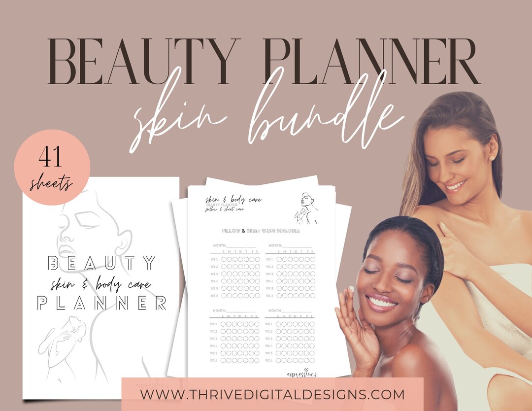 Skin Bundle Printables | Inventories | Care Routines | Monthly Empties ...