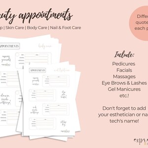 Total Beauty Printables Bundle | Beauty Planner | Makeup | Skin+body ...
