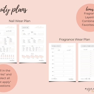 Total Beauty Printables Bundle | Beauty Planner | Makeup | Skin+body ...