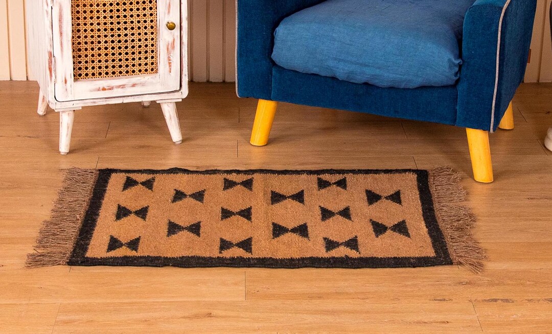 Jute Wool Rug, Rectangle Shape Rug, Multicolor Jute Rug, Jute Area Rug ...