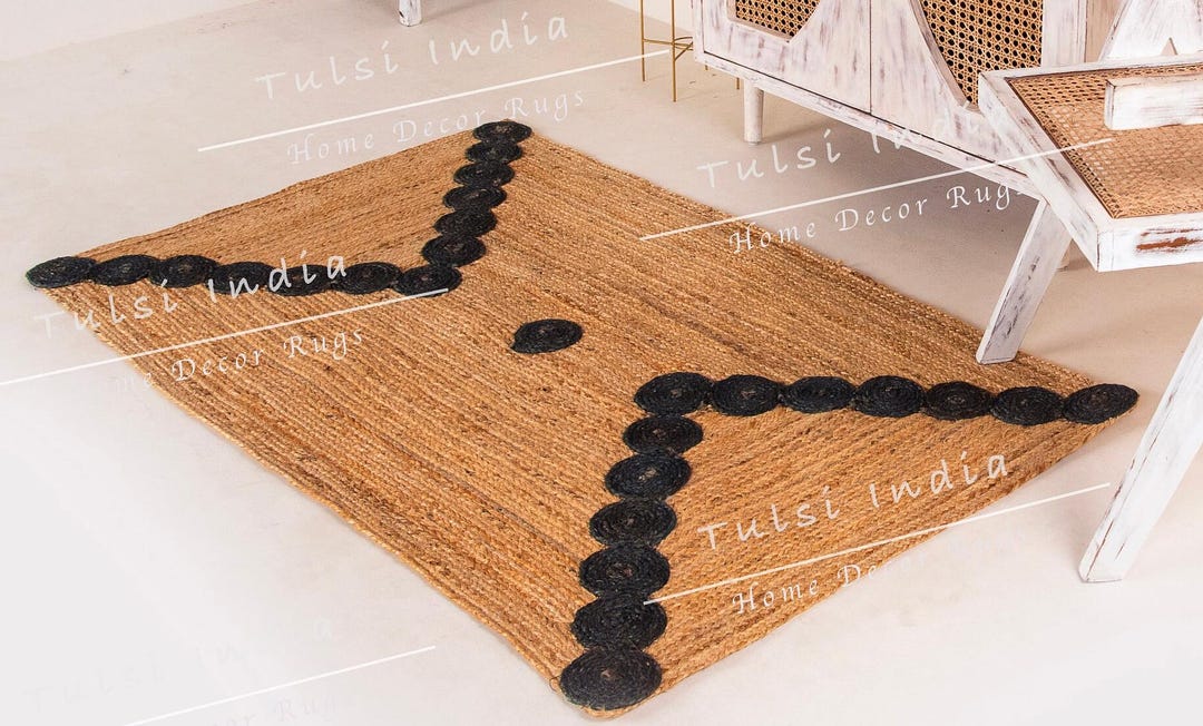 Antique Jute Rug, Natural Jute Rug, Handloom Rug, Briaded Jute Rug ...