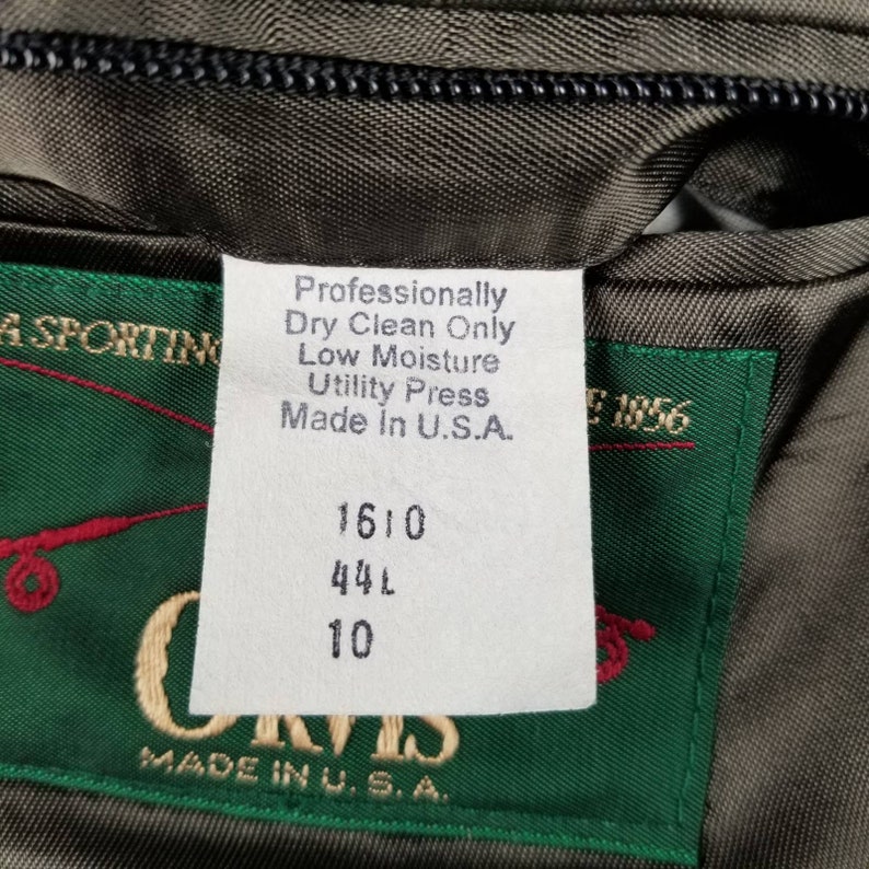 Orvis Sport Coat Blazer Jacket 3 Button 3 Pockets Vintage USA Size 44 L ...