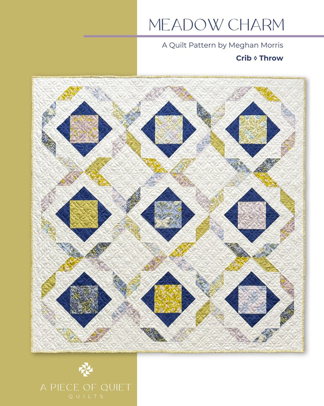 Meadow Charm Quilt Pattern | PDF | Digital Download | Throw | Crib ...
