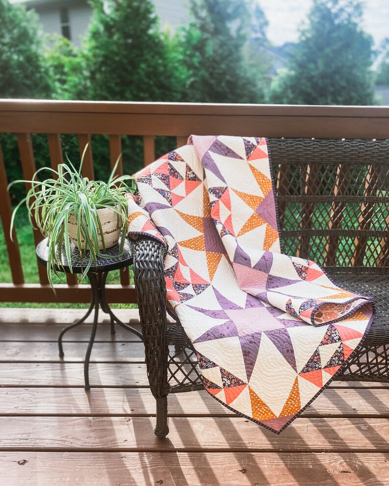 Freya June Quilt Pattern PDF Digital Download Square Throw Large Throw ...