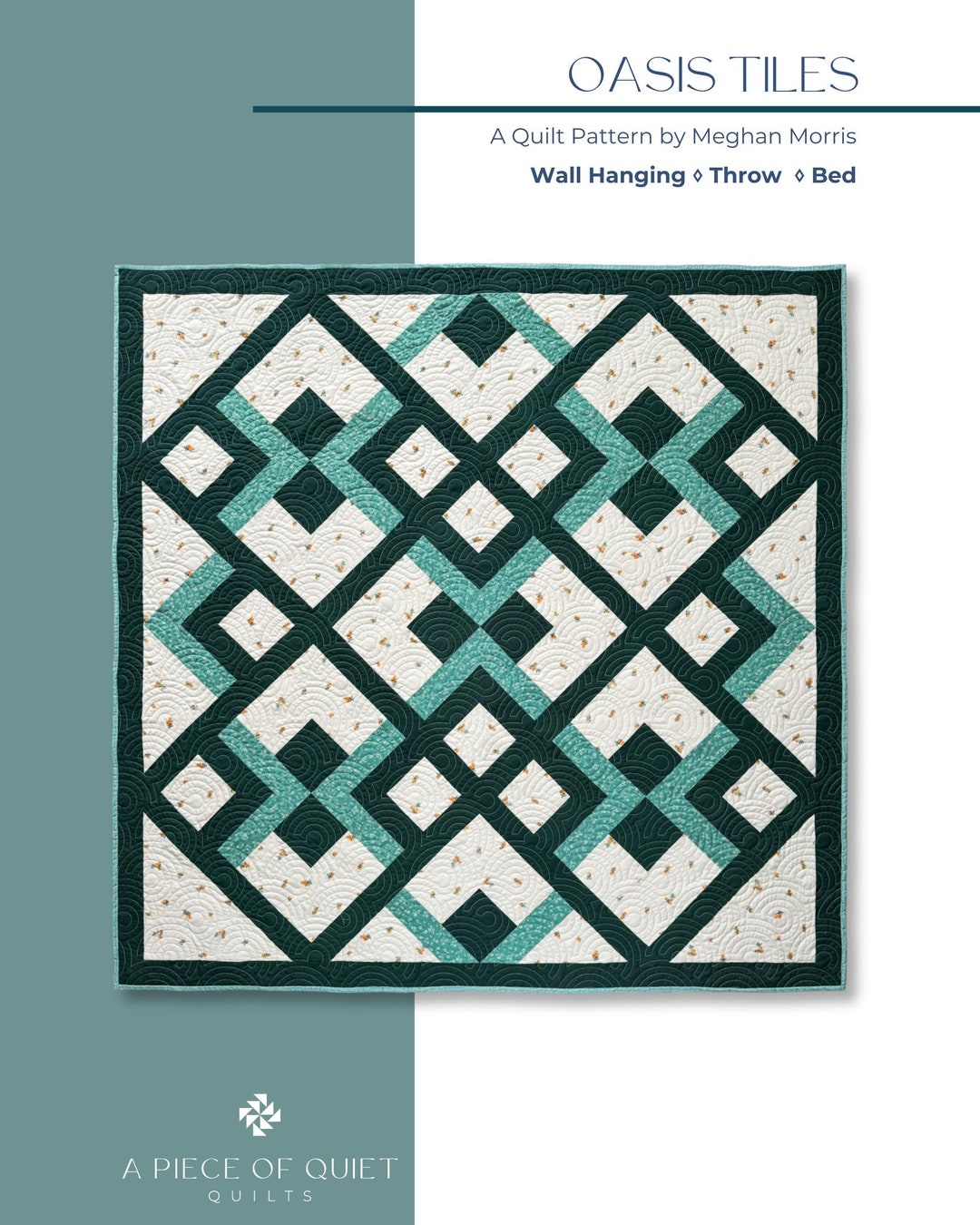 Oasis Tiles Quilt Pattern | PDF | Digital Download | Throw | Wall ...