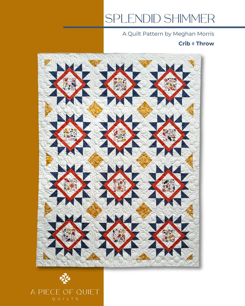 Splendid Shimmer Quilt Pattern - PDF - Confident Beginner - Crib or ...