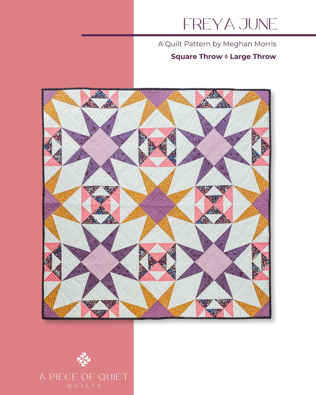 Freya June Quilt Pattern | PDF | Digital Download | Square Throw ...