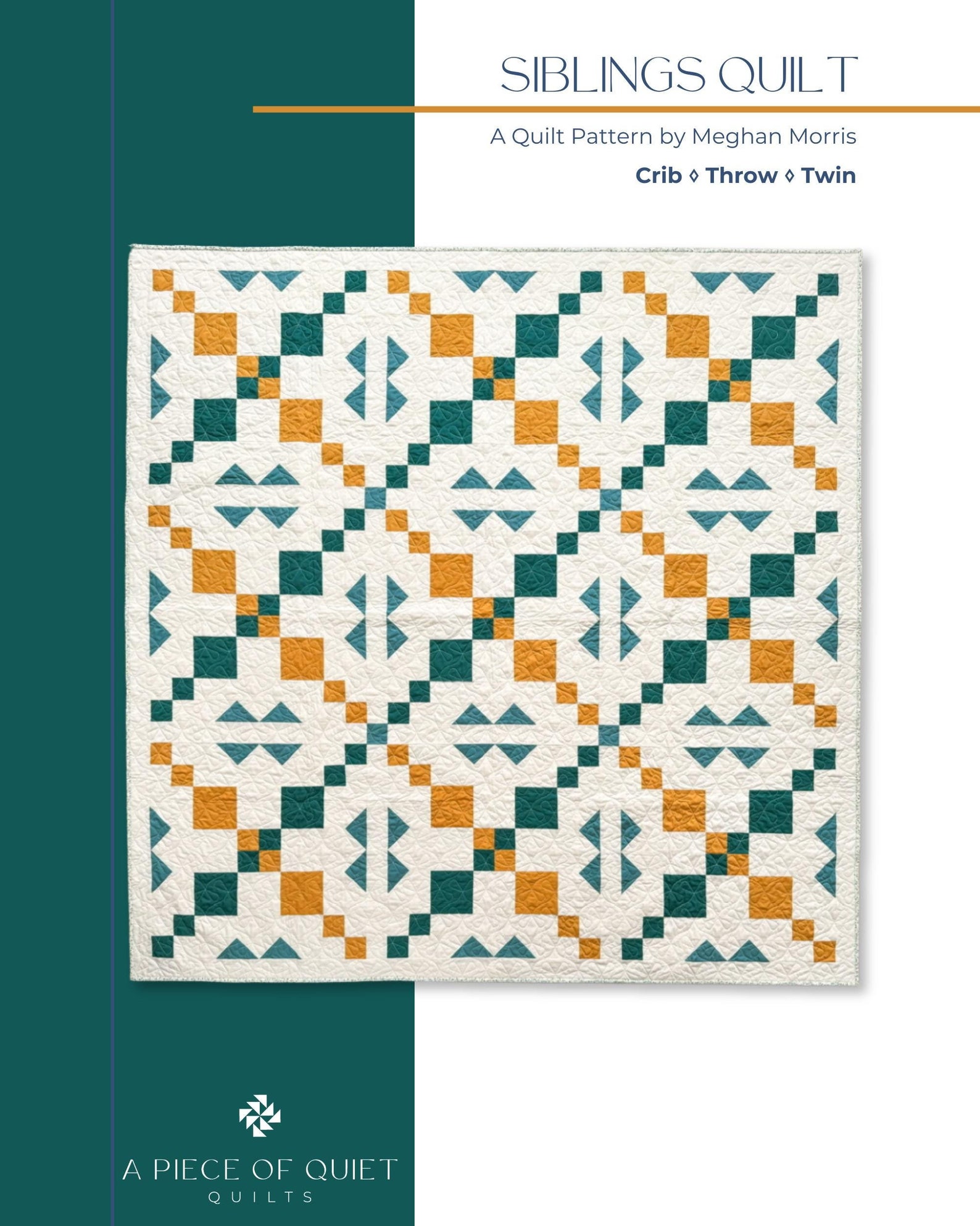 Siblings Quilt Pattern | PDF | Digital Download | Throw | Crib | Twin ...