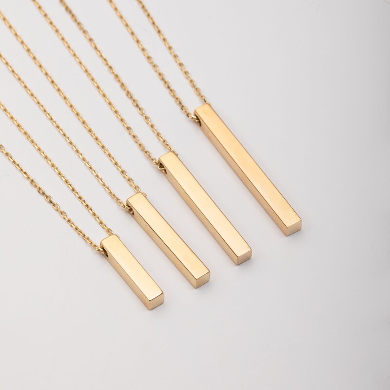 Bar Pendant Necklace - Etsy